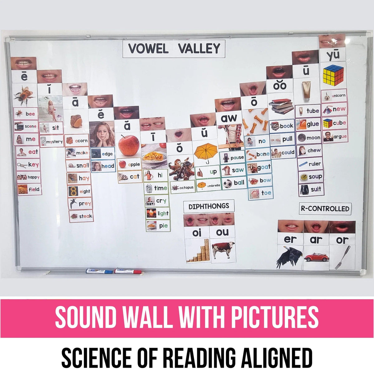 Science of Reading Sound Wall with Mouth Pictures – My Nerdy Teacher