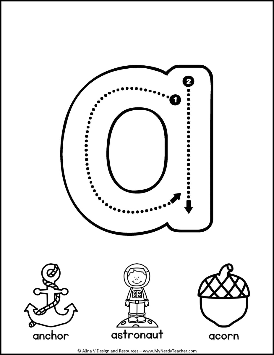 Letter Tracing Cards - Beginning Sounds Alphabet Practice – My Nerdy ...