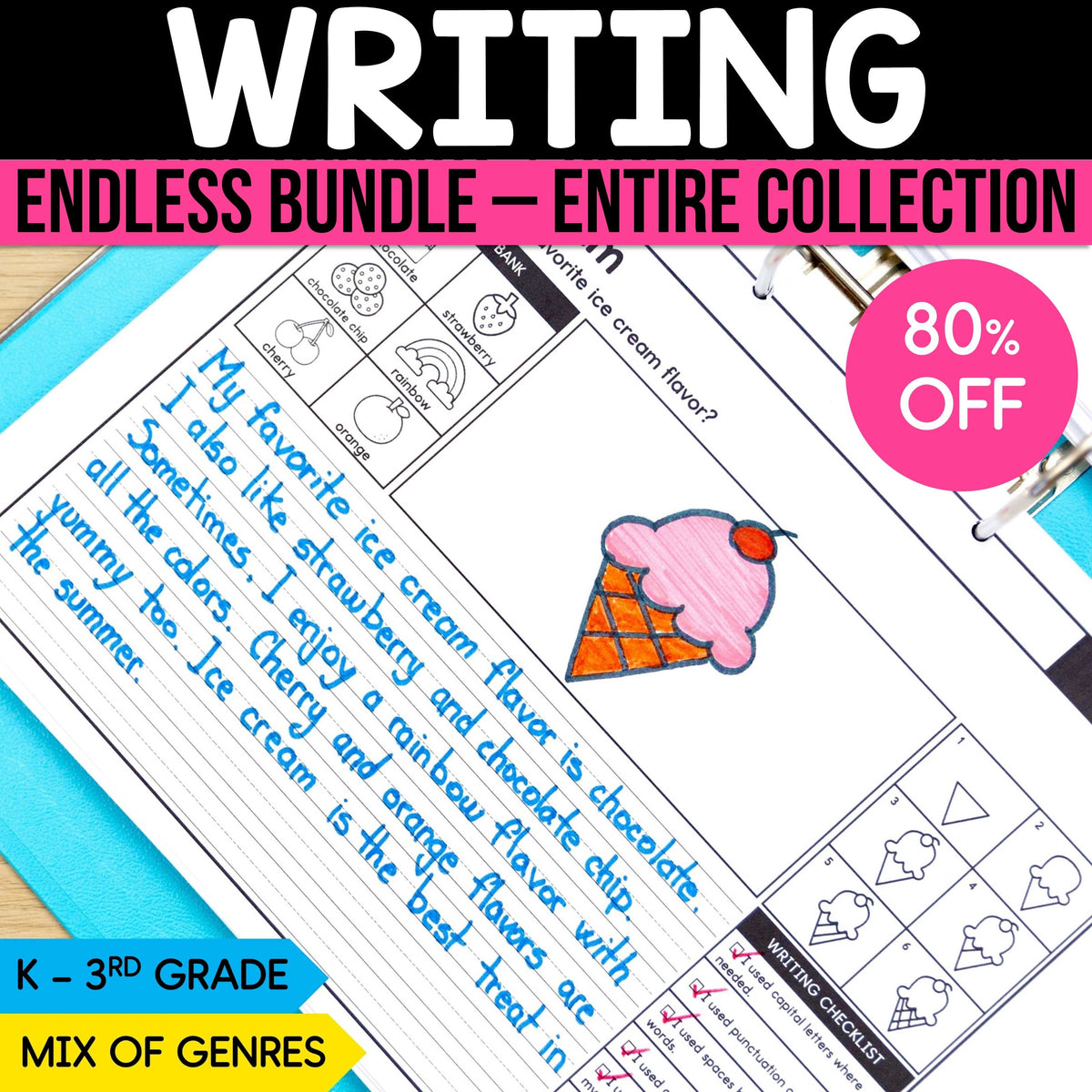 The Ultimate Writing ENDLESS BUNDLE - K to 3rd Grade – My Nerdy Teacher