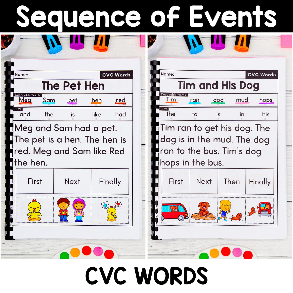 300 Decodable Read & Sequence Phonics Passages - Science of Reading Al ...