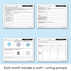 Pi Day Writing Craft Writing Prompts and Bulletin Board – My Nerdy Teacher