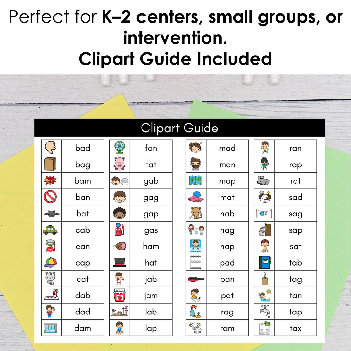 G14 Roll And Read CVC Words Say it Tap it Map It Phoneme Manipulation ...