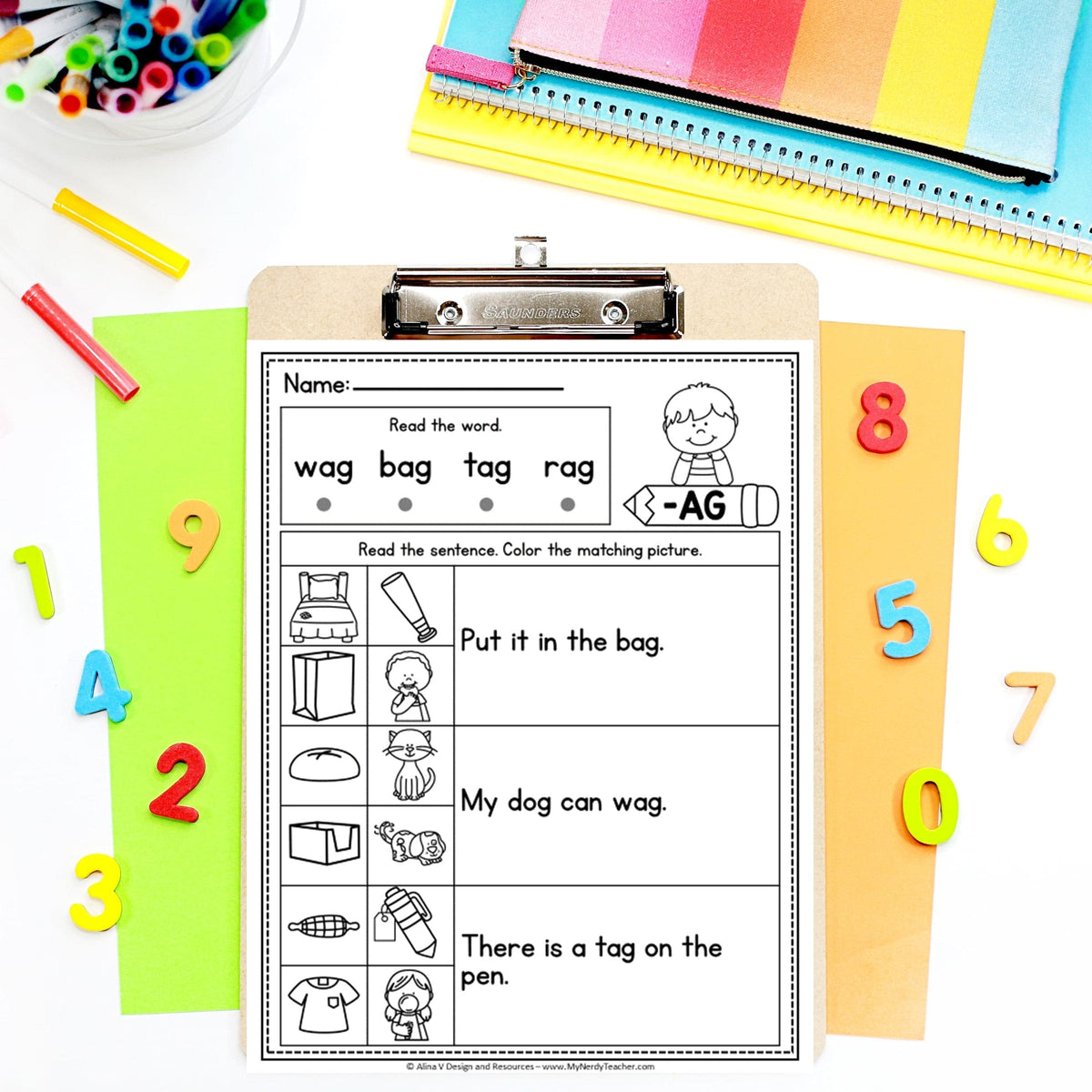 CVC Decodable Sentences Worksheets – My Nerdy Teacher
