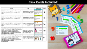 Measurement - 1st Grade Math Task Cards, Centers, Games - CCSS Aligned ...