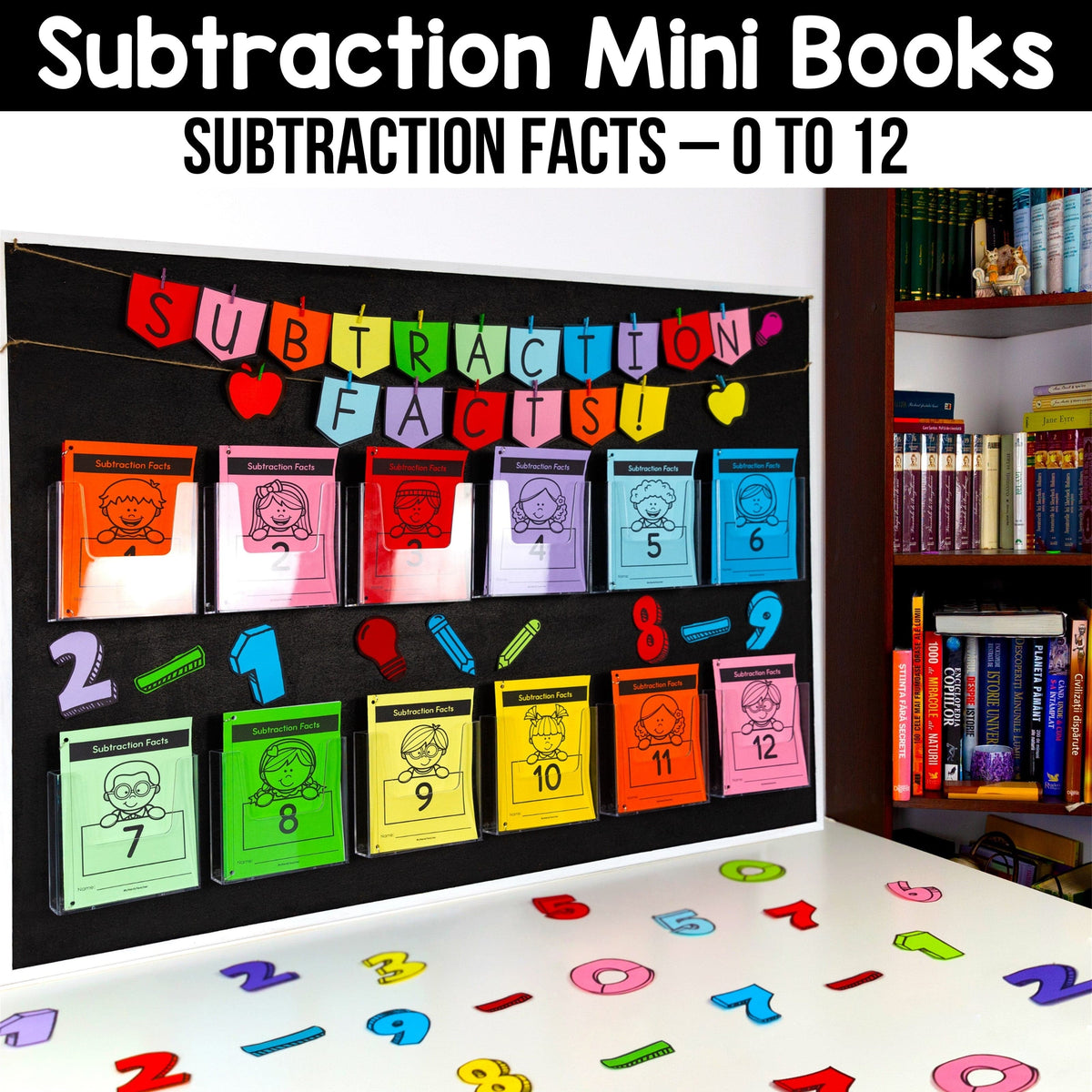 Subtraction Facts Mini Books MEGA BUNDLE Numbers 0 to 12 – My Nerdy Teacher