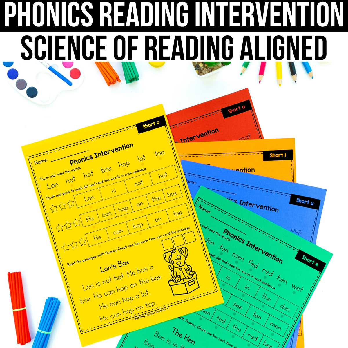 Phonics Reading Intervention Bundle with Decodable Passages - Science ...