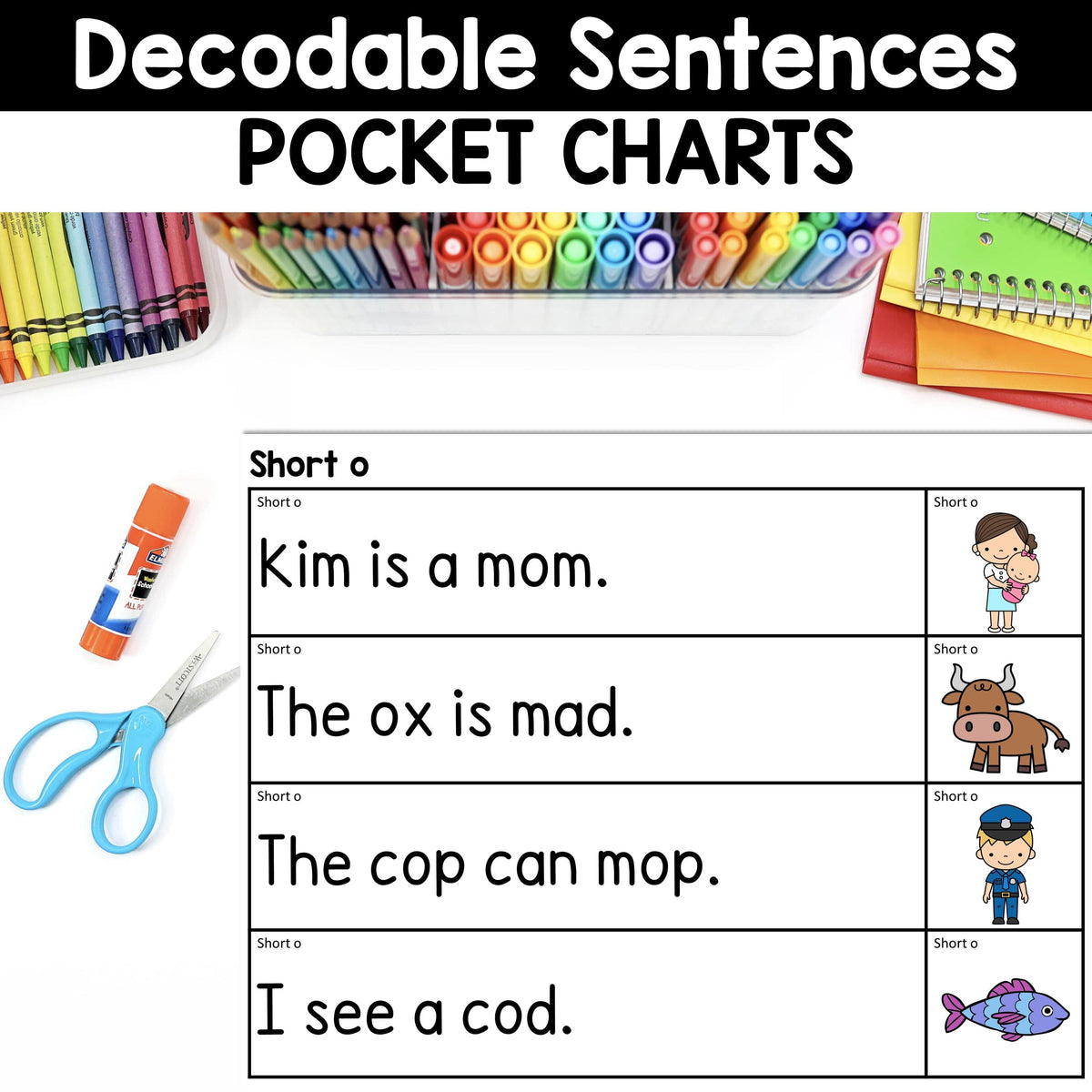 FREE Decodable Sentences Pocket Chart Bundle – My Nerdy Teacher