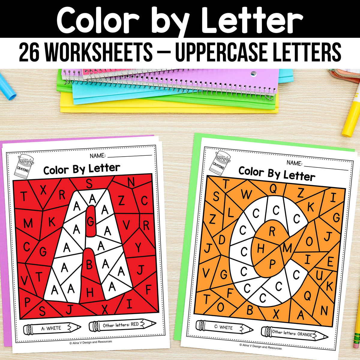 Coloring Letter Worksheets Alphabet Color By Letter Worksheets