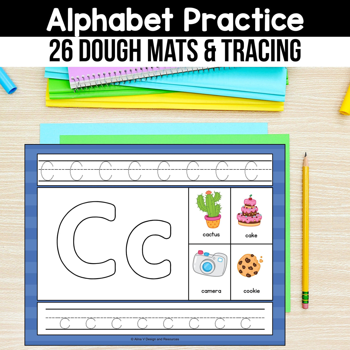 Alphabet Practice - Fine Motor Skills, Dough Mats & Tracing – My Nerdy ...