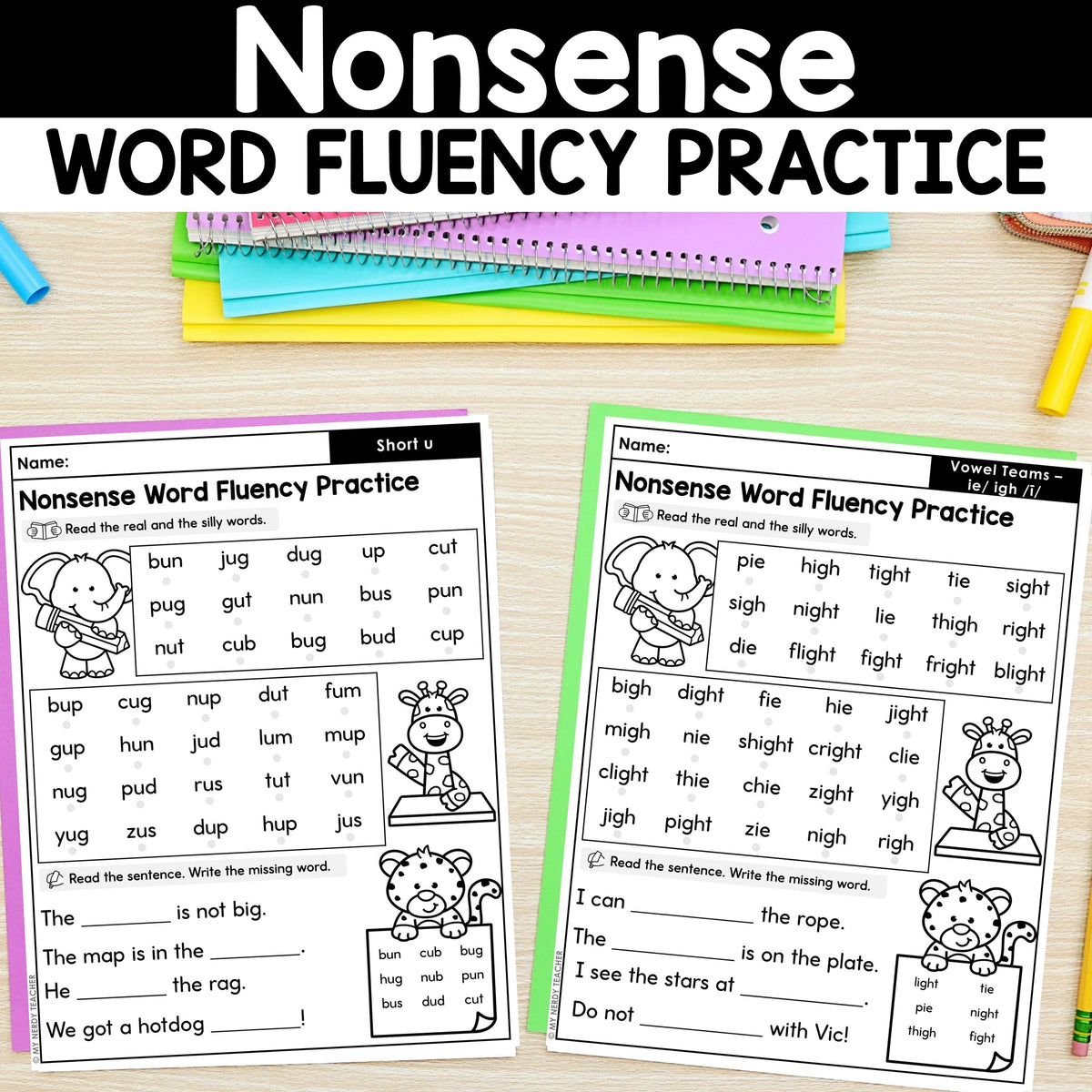 Real and Nonsense Word Fluency Practice – My Nerdy Teacher