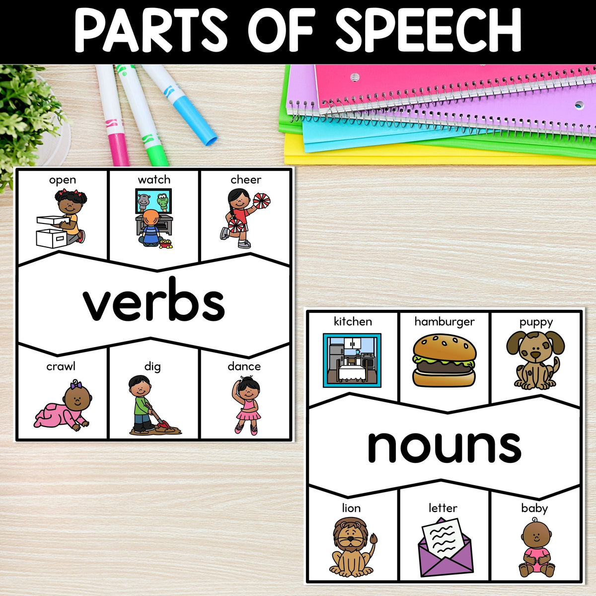 Parts of Speech Puzzles: Verbs, Nouns, Adjectives, Prepositions – My ...