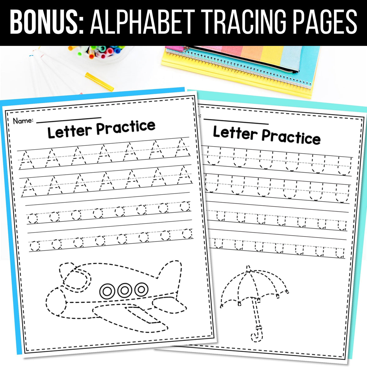 Alphabet Tracing Sheets – My Nerdy Teacher
