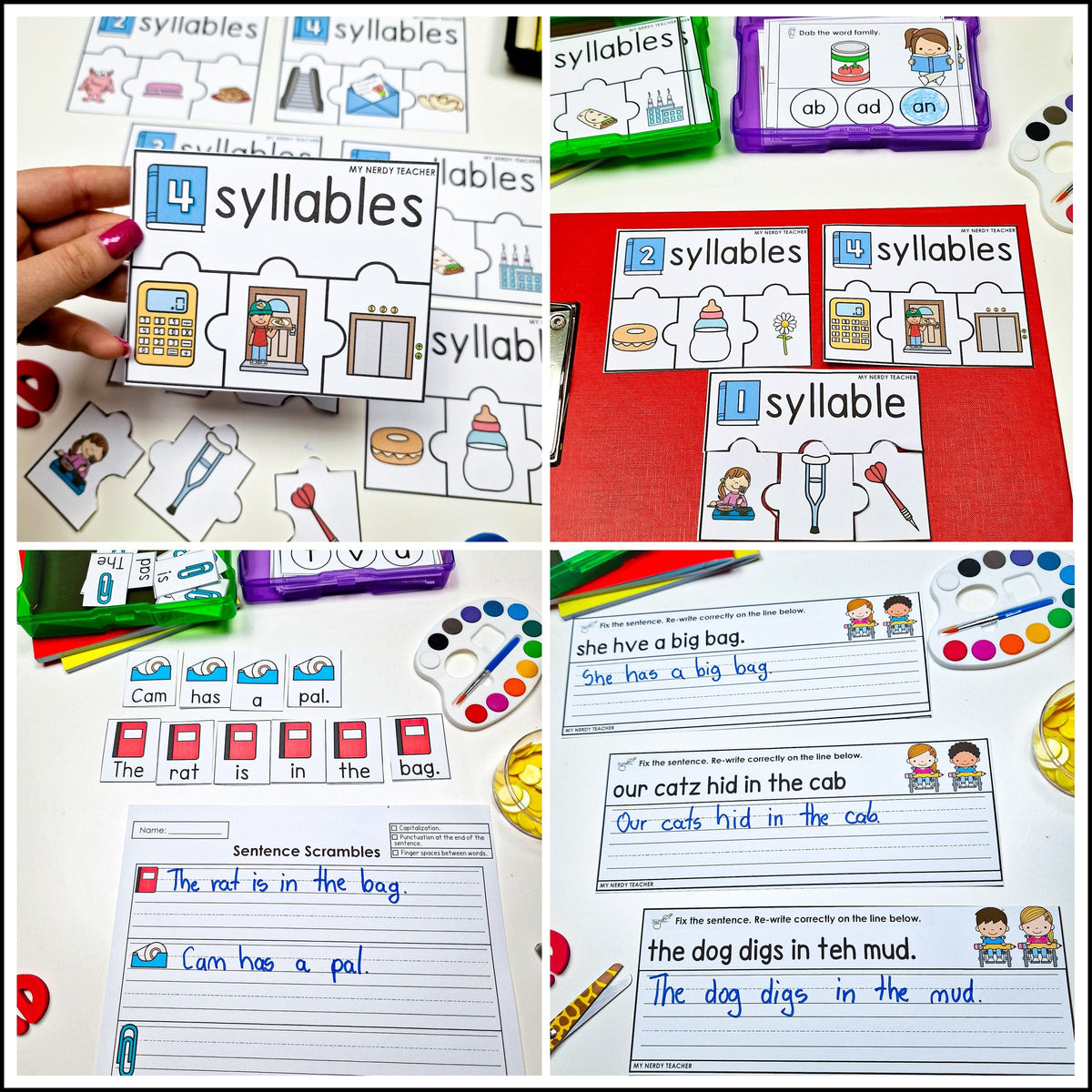 1st Grade Morning Bins - YEAR LONG - GROWING BUNDLE – My Nerdy Teacher