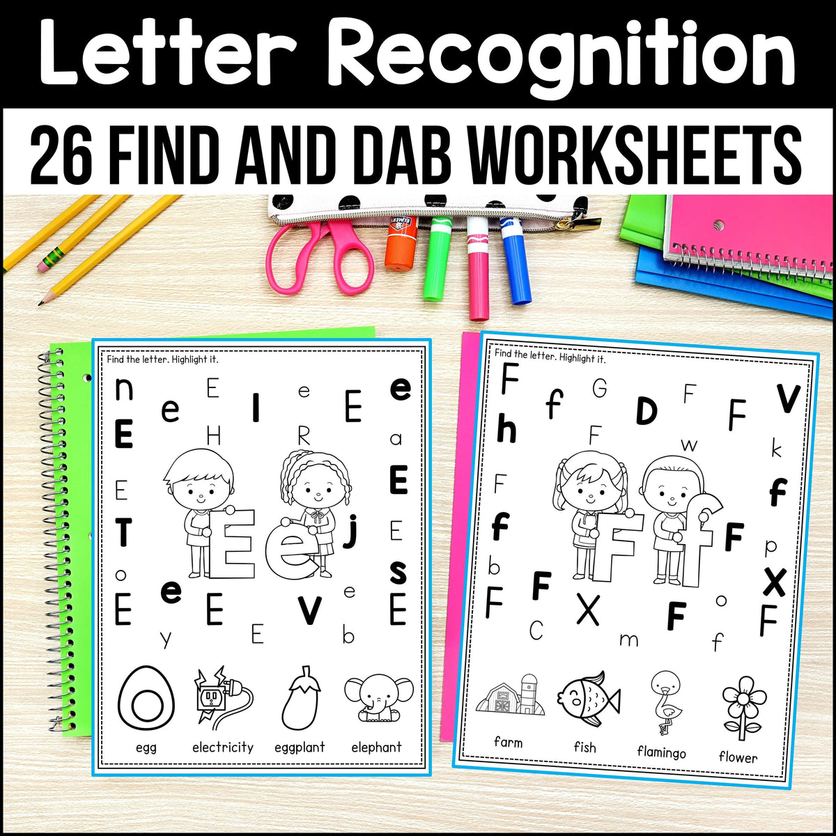 Letter Recognition Worksheets – My Nerdy Teacher
