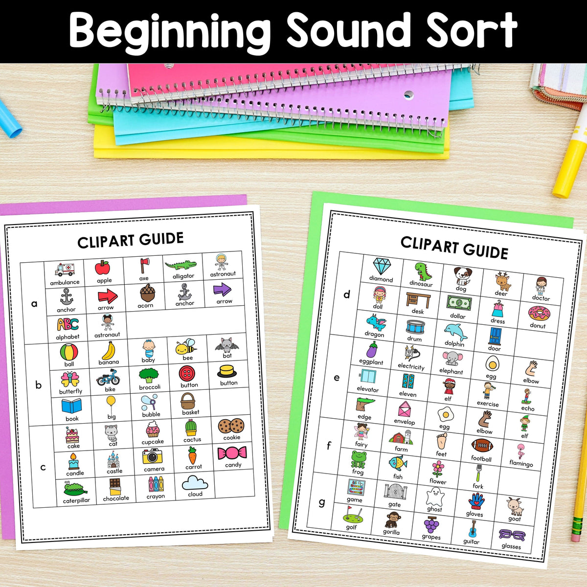 Beginning Sounds Worksheets Sorts – My Nerdy Teacher