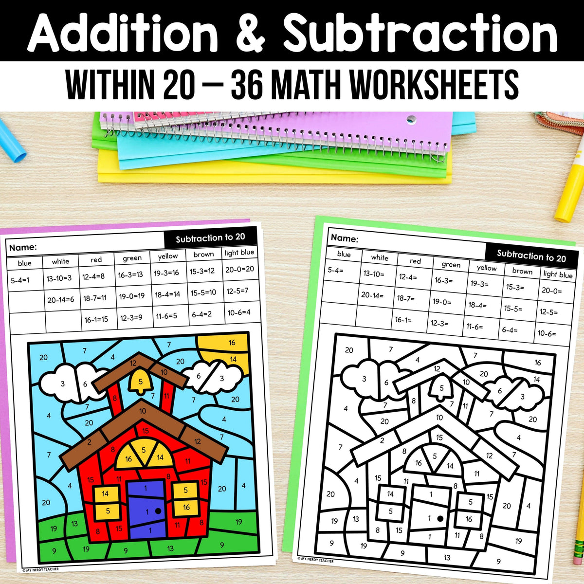 Addition and Subtraction within 20 – My Nerdy Teacher