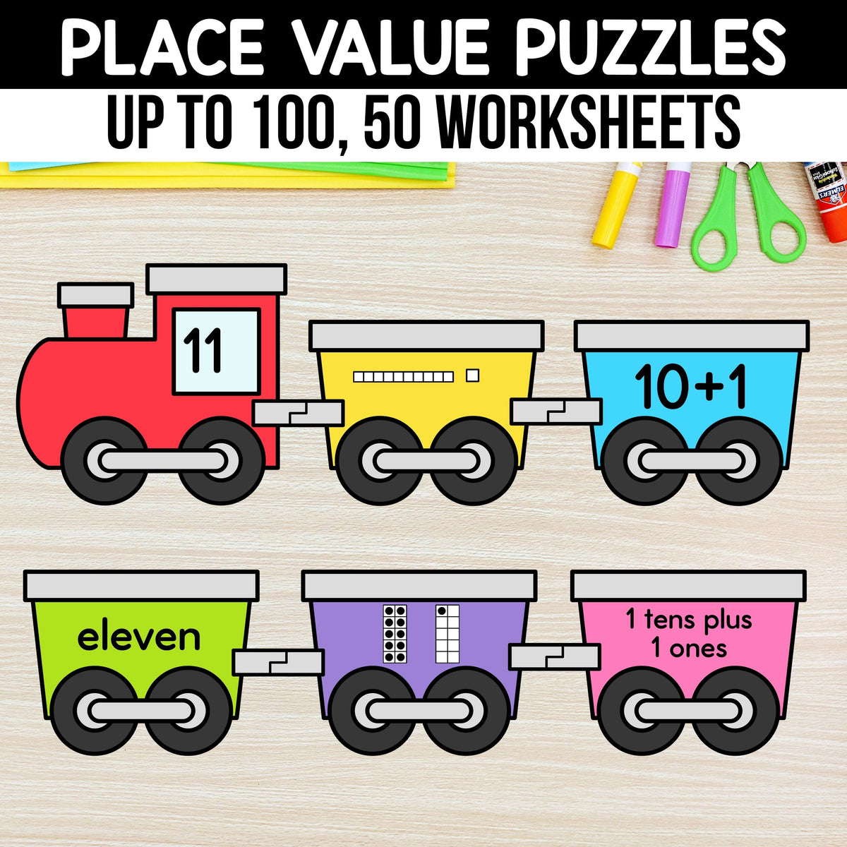50 Place Value Craft - Numbers to 100 – My Nerdy Teacher