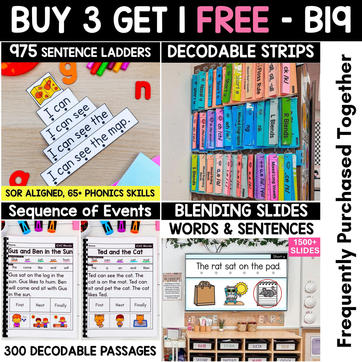 Buy3Get1 FREE B19 Decodable Phonics Power Pack (K–2) – My Nerdy Teacher