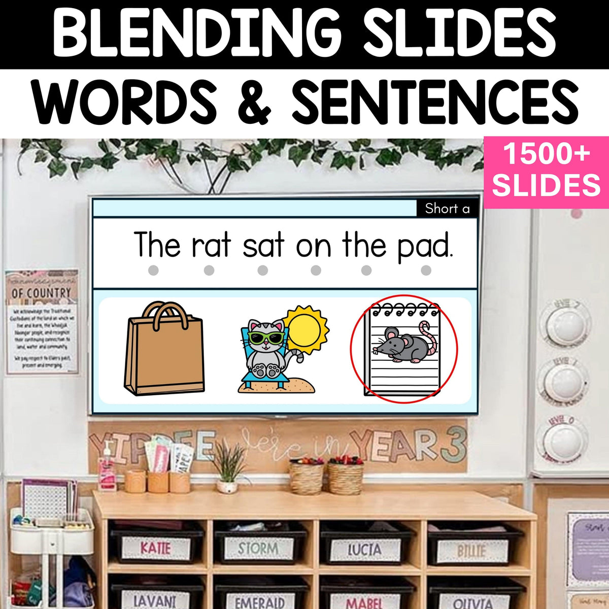 Blending Slides: Decodable Words and Sentences – My Nerdy Teacher