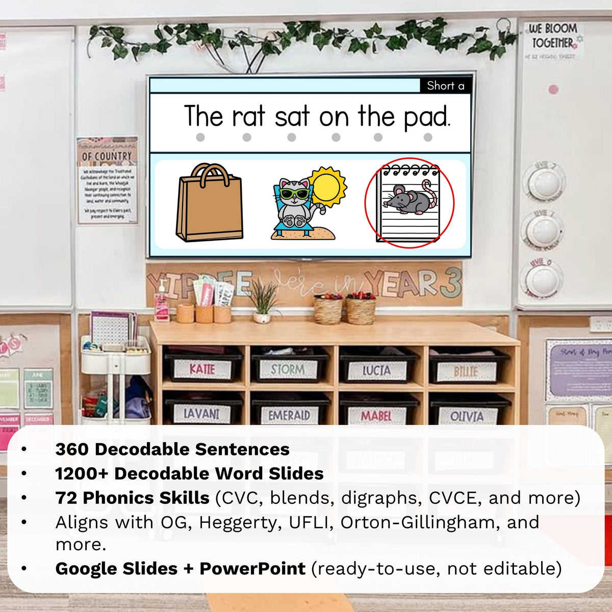 Blending Slides: Decodable Words and Sentences – My Nerdy Teacher