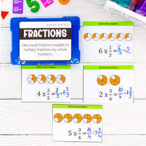 Fractions - 4th Grade Math Task Cards - CCSS Aligned – My Nerdy Teacher
