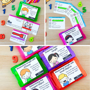 Measurement - 1st Grade Math Task Cards, Centers, Games - CCSS Aligned ...