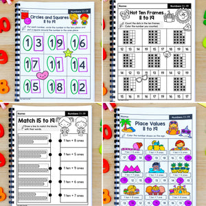 Place Value 11-19 - Kindergarten Math Worksheets – My Nerdy Teacher