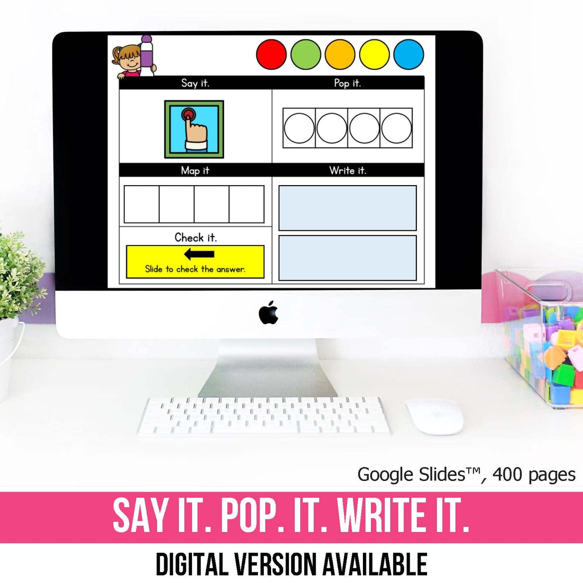 Say it. Pop it. Write it - Science of Reading Centers – My Nerdy Teacher