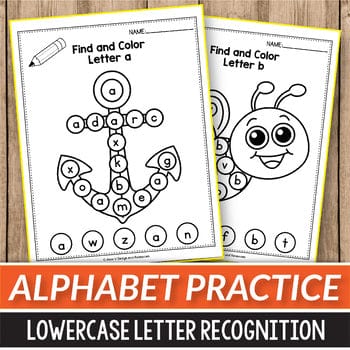 Alphabet Practice - Lowercase Letter Recognition – My Nerdy Teacher