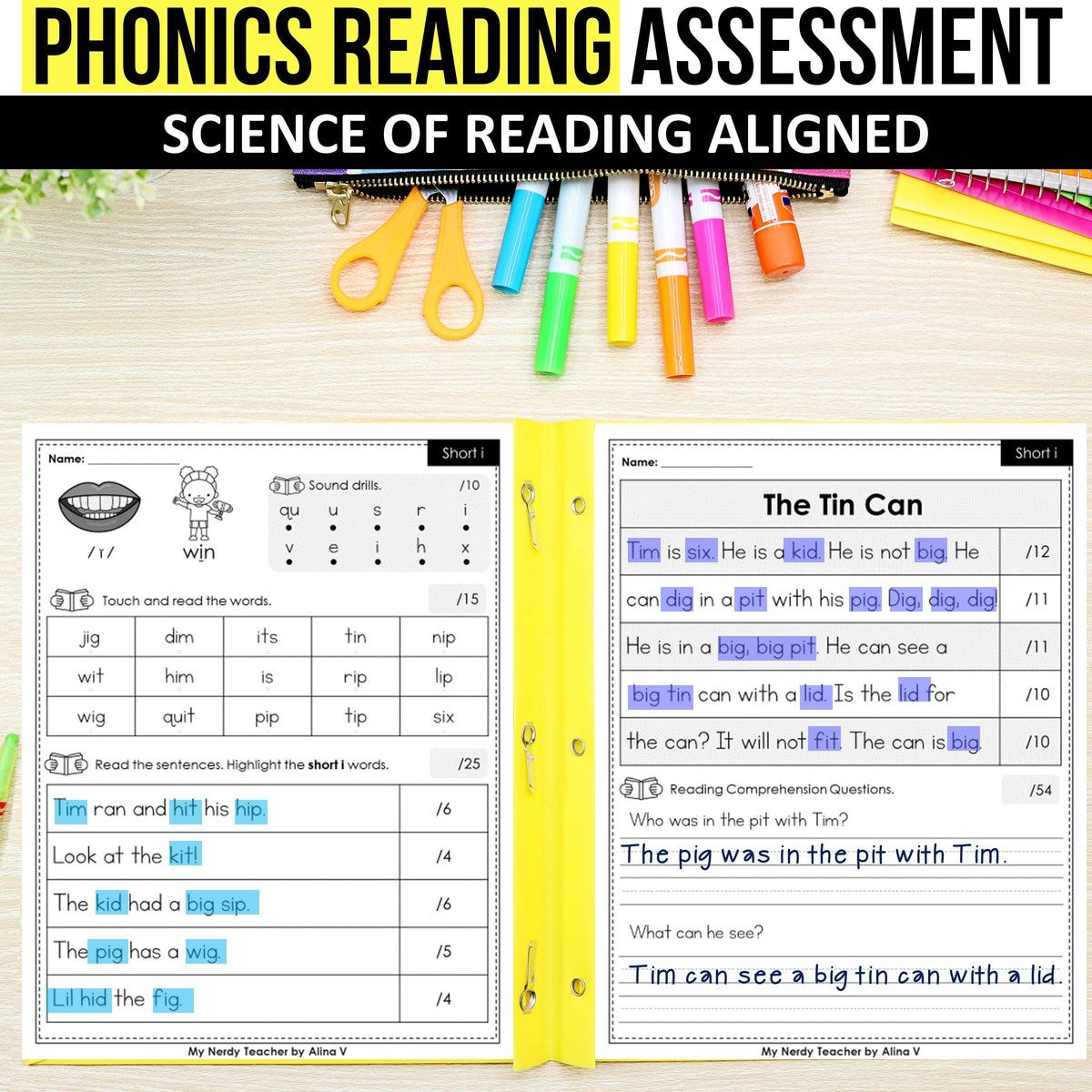 The Ultimate Reading Assessment MEGA BUNDLE - Decodable Reading Compre ...