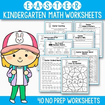 Easter Activities For Kindergarten - Easter Math Worksheets – My Nerdy ...