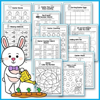 Easter Activities For Kindergarten - Easter Math Worksheets – My Nerdy ...