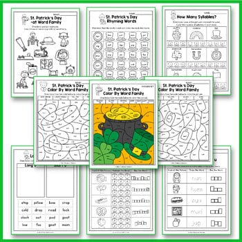 St Patrick's Day Activities For Kindergarten Literacy, St Patricks Day ...