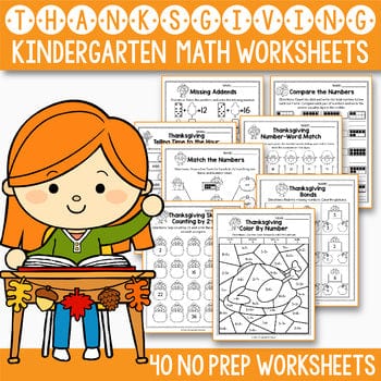 Thanksgiving Activities Kindergarten - Thanksgiving Math Worksheets ...