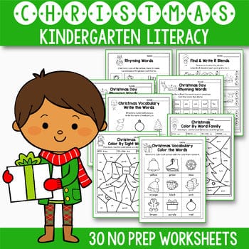 Christmas Activities For Kindergarten Literacy No Prep – My Nerdy Teacher