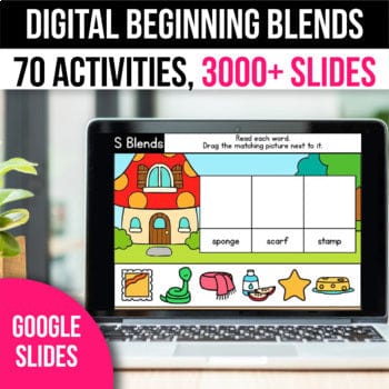 Beginning Blends Activities for Google Slides – My Nerdy Teacher