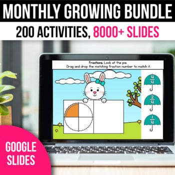 Math & Literacy Centers for 1st Grade Games Google Slides Bundle – My ...